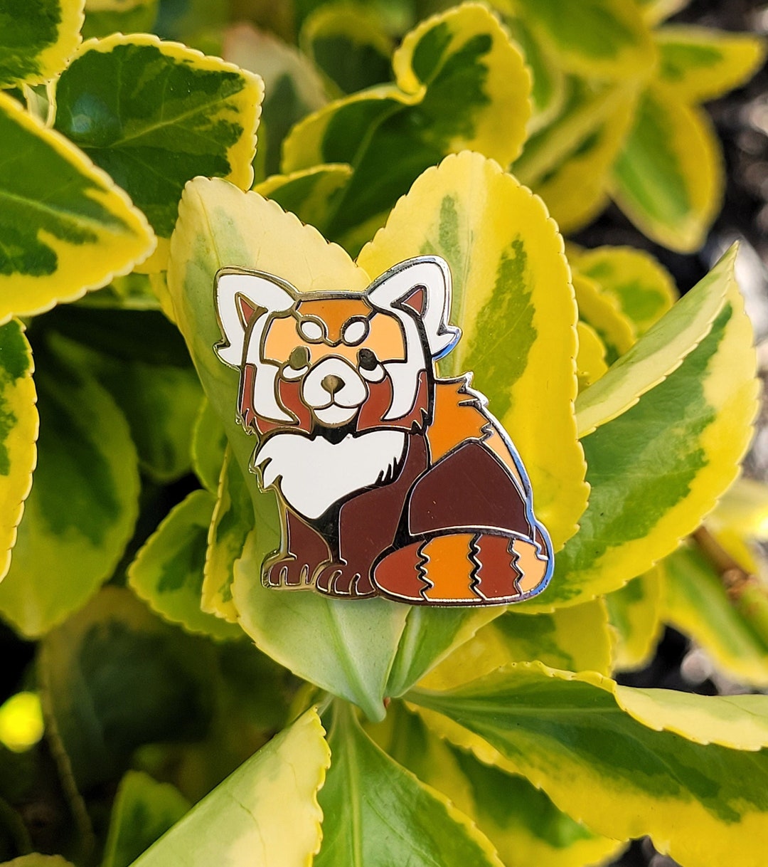Red Panda Pin Hard Enamel Pin 1 Inch - Etsy