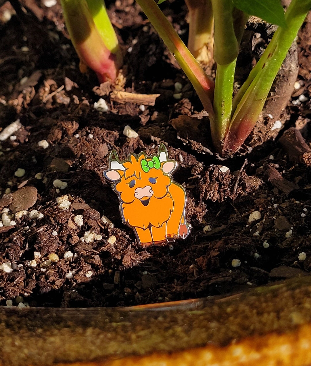 Highland Cow Pin Hard Enamel Pin 1 Inch - Etsy