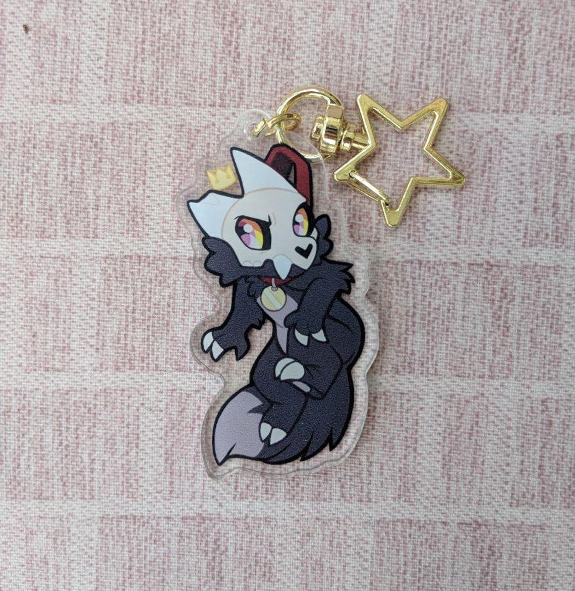 Demon Acrylic Keychain 2.50 Inch - Etsy