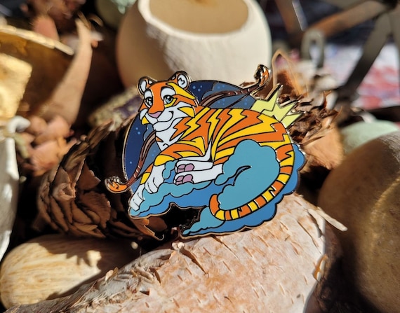 Thunder Tiger Hard Enamel Pin 1.7 Inch - Etsy