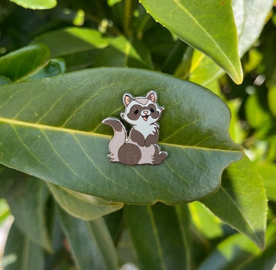 Ferret Pin - Hard Enamel Pin - 1 Inch - Etsy