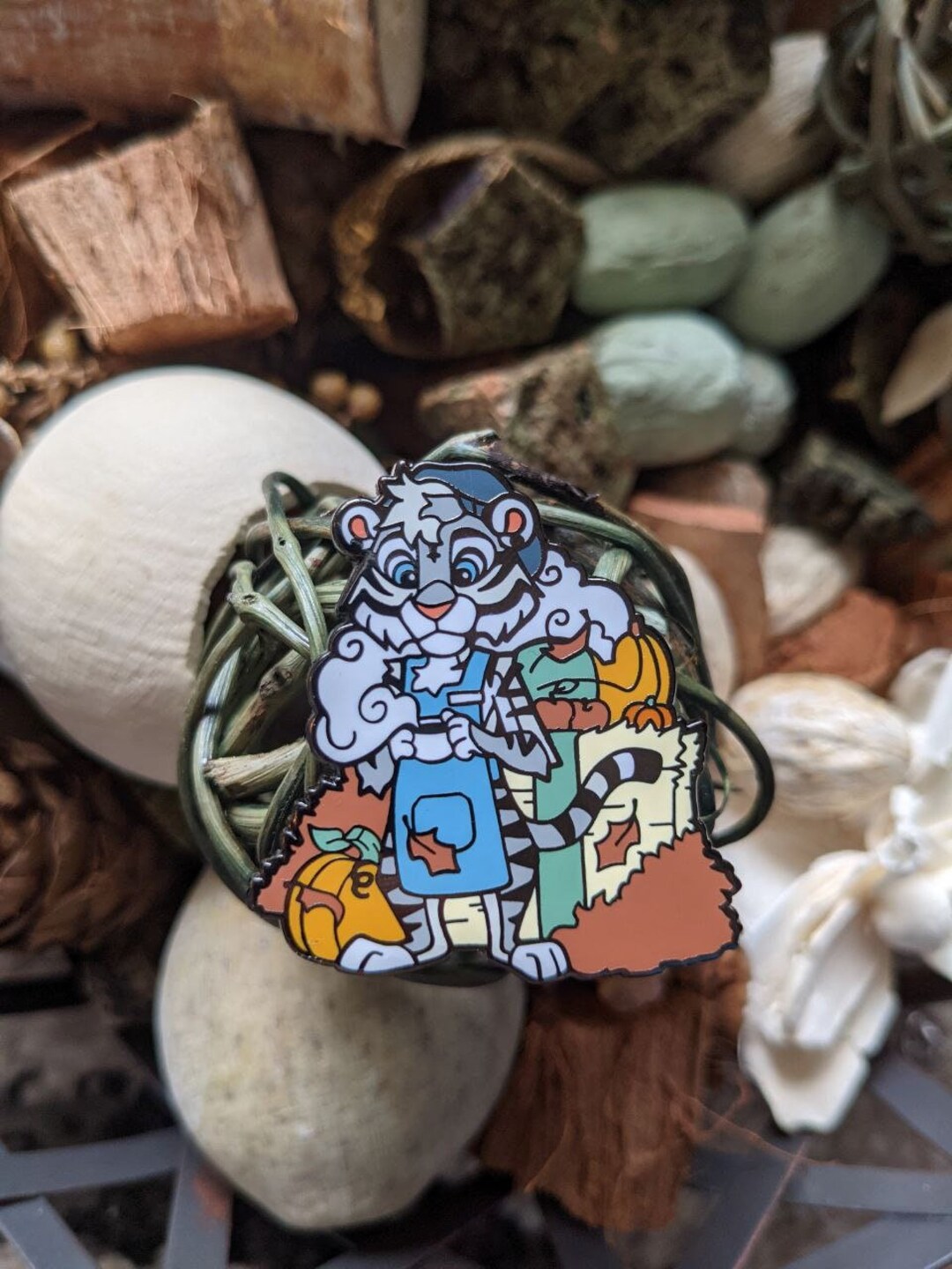 Barista Tiger - Hard Enamel Pin - 1.75 Inch - Etsy