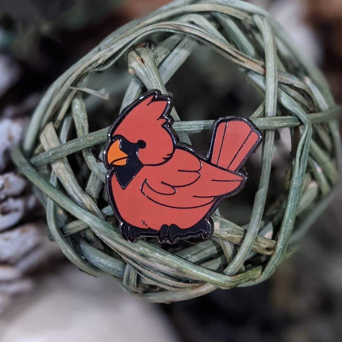 Cardinal Hard Enamel Pin 1 Inch - Etsy