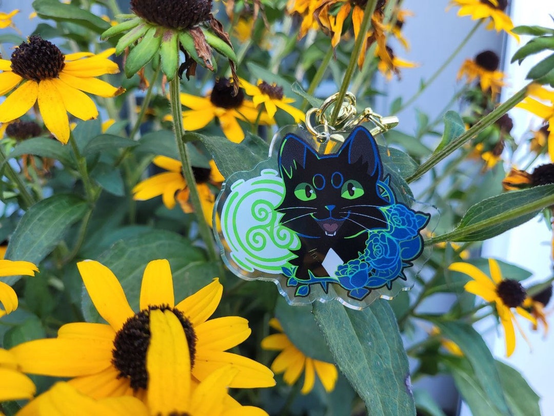 Cat Sith - Acrylic Keychain - 2.50 Inch - Etsy