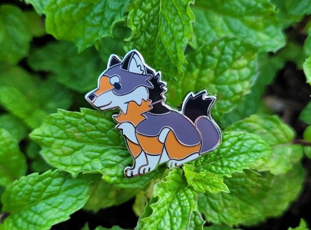 Red Wolf Pin - Hard Enamel Pin - 1 Inch - Etsy