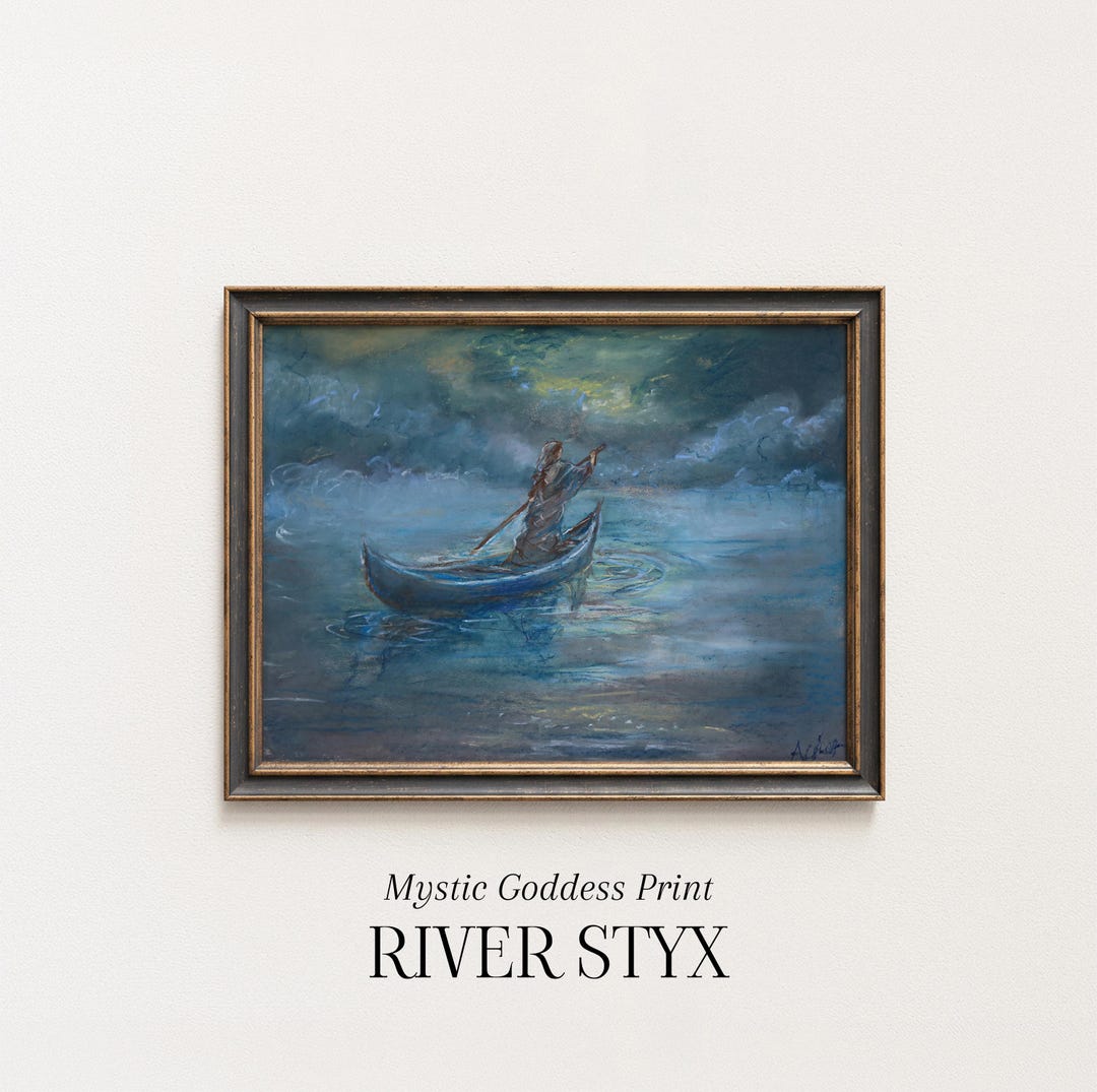 River Styx Underworld Goddess – Moonrise Gothic Mystical Wall Art - Etsy