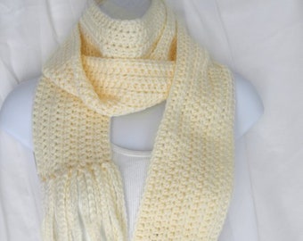 Pale Yellow Scarf - Etsy