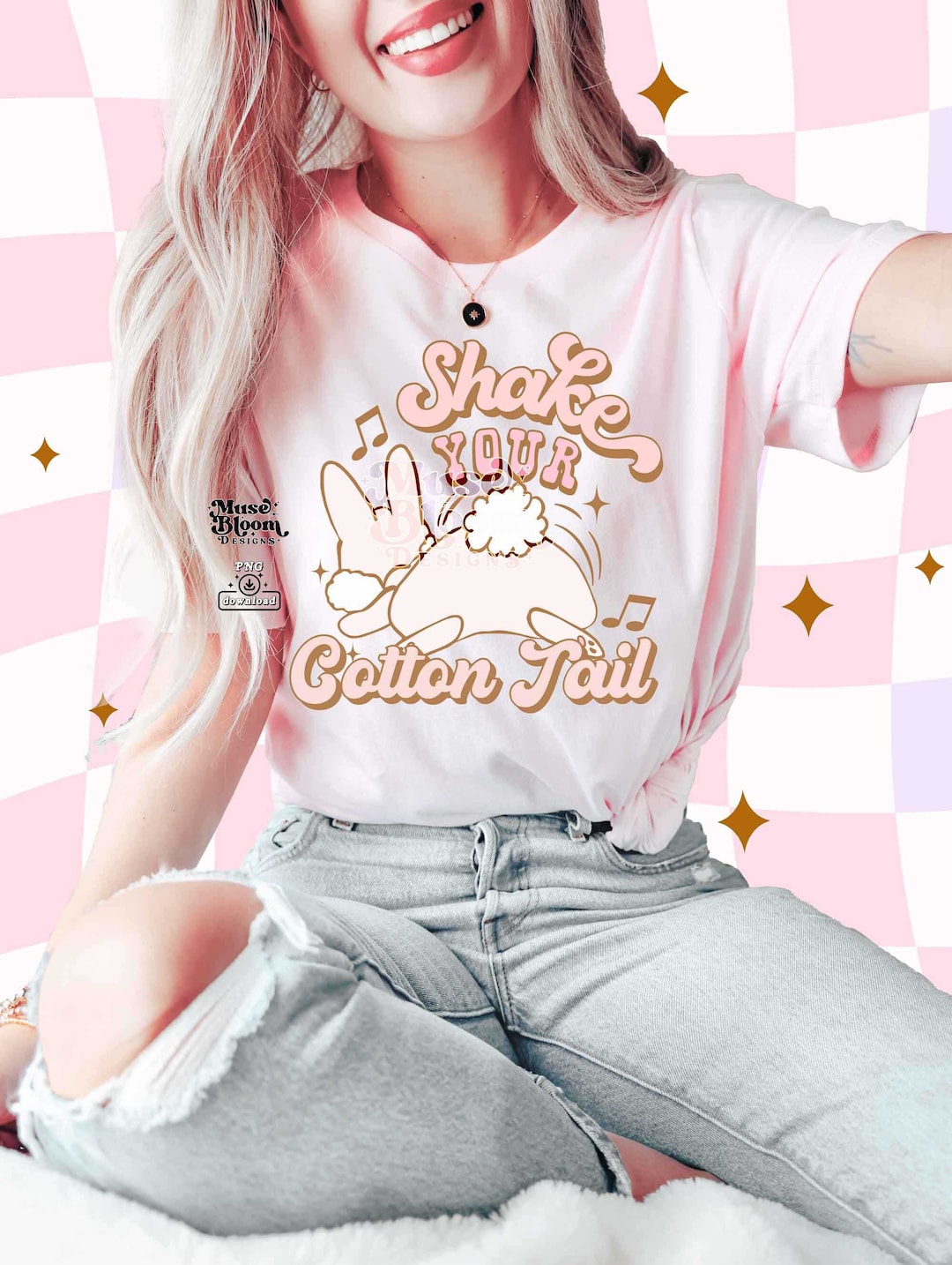 Shake Your Cotton Tail Cute Easter PNG Cut File for Kids Fashion Shirt ...