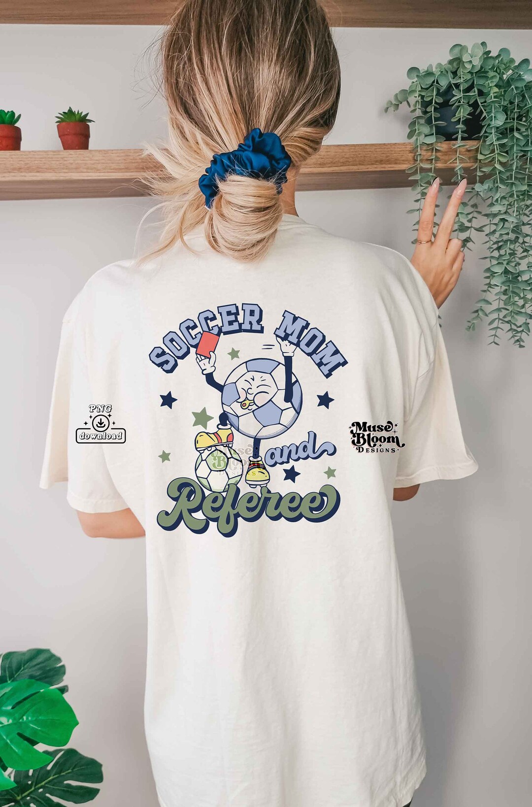 Soccer Mom Referee PNG Sublimation Design Retro Vintage Mascots Cartoon ...