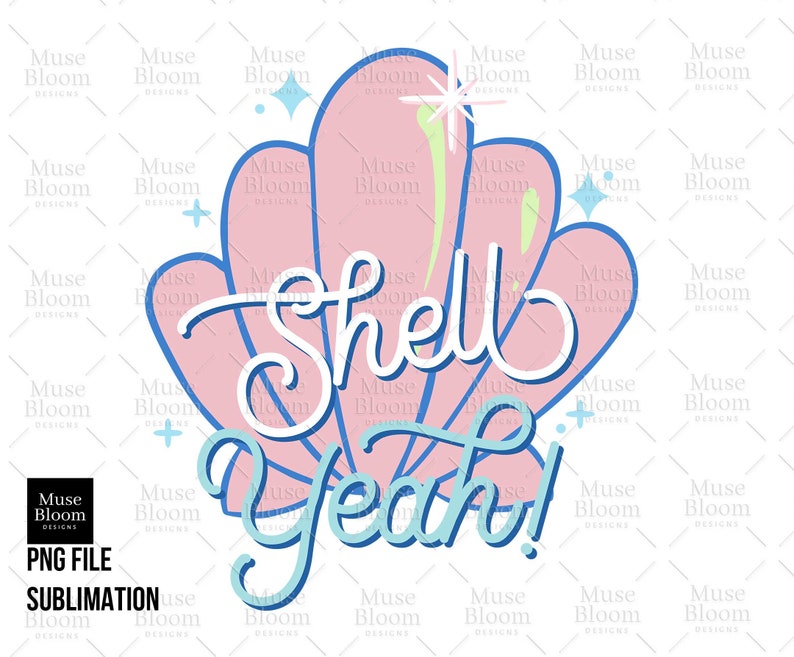 Shell Yeah Beach Life Summer PNG Sublimation Shirt Design - Etsy
