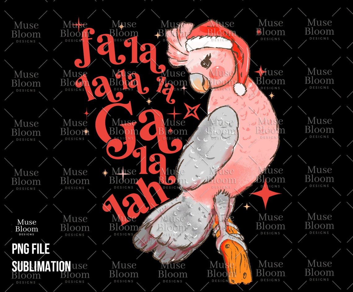 Australian Funny Christmas Holidays Cute Galah Bird Falala - Etsy