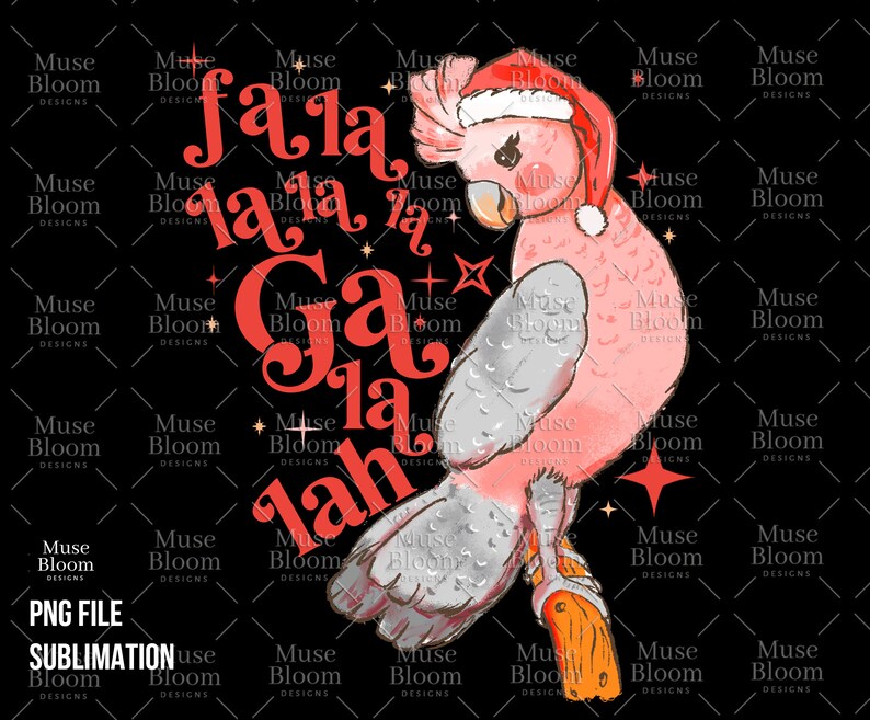 Funny Australian Galah Bird Christmas PNG (digital Download) - Etsy