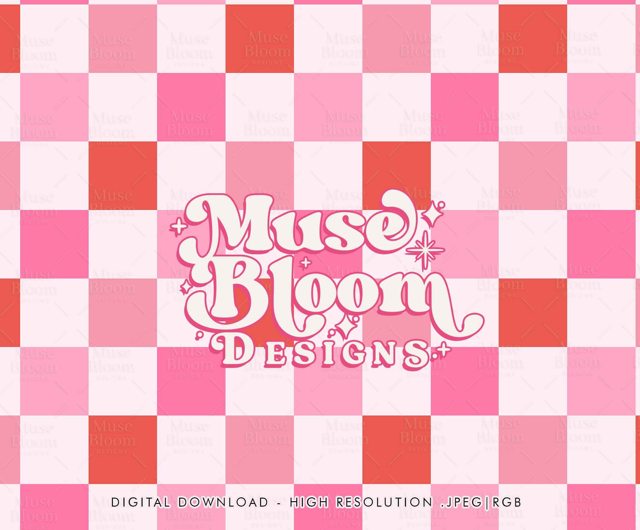 Pink Checkerboard Seamless Pattern Digital File for Fabric - Etsy