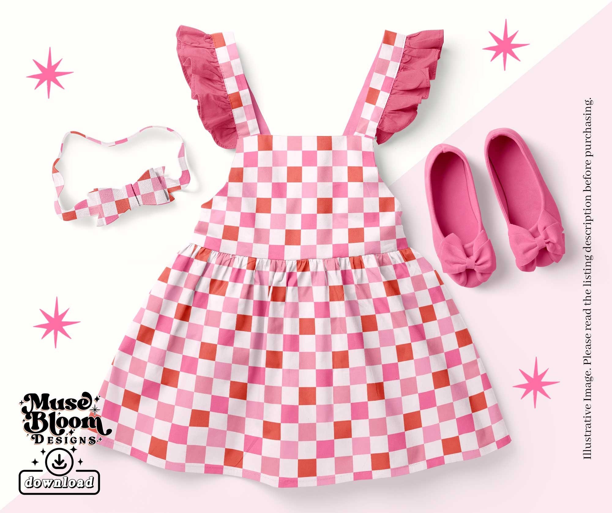 Pink Checkerboard Seamless Pattern Digital File for Fabric - Etsy