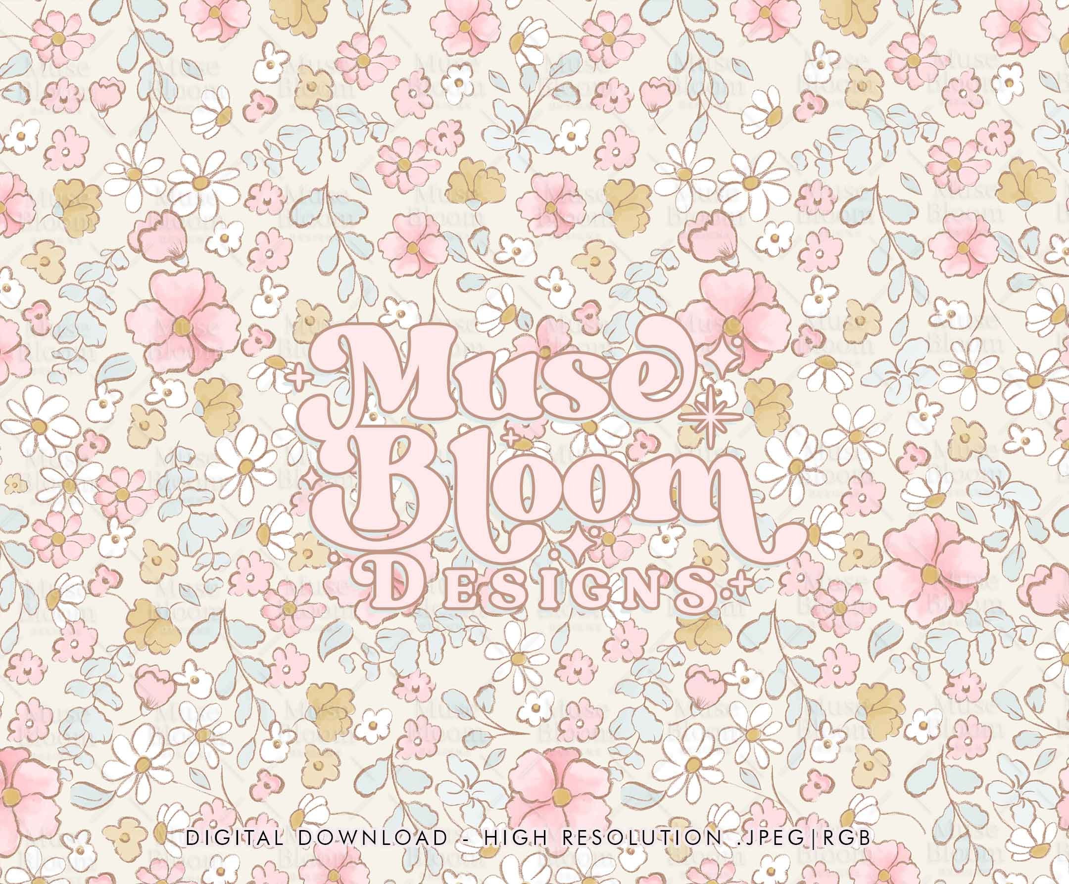 Dainty Floral Repeating Seamless Pattern Design for Fabric - Etsy