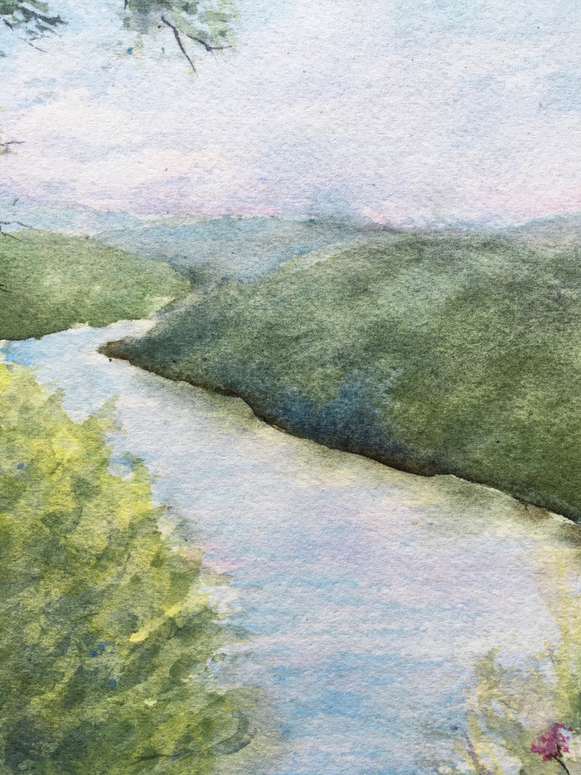 O Shenandoah, Watercolor Giclee Print, Shenandoah River, Murphy-chamber ...