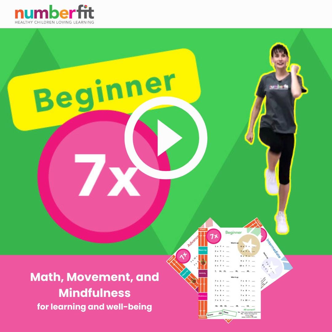 Multiplication Facts Worksheets and Video 7x Times Table Challenge - Etsy