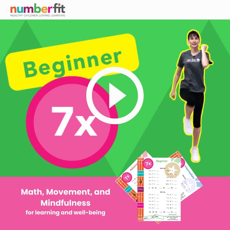 Multiplication Facts Worksheets and Video 7x Times Table Challenge - Etsy