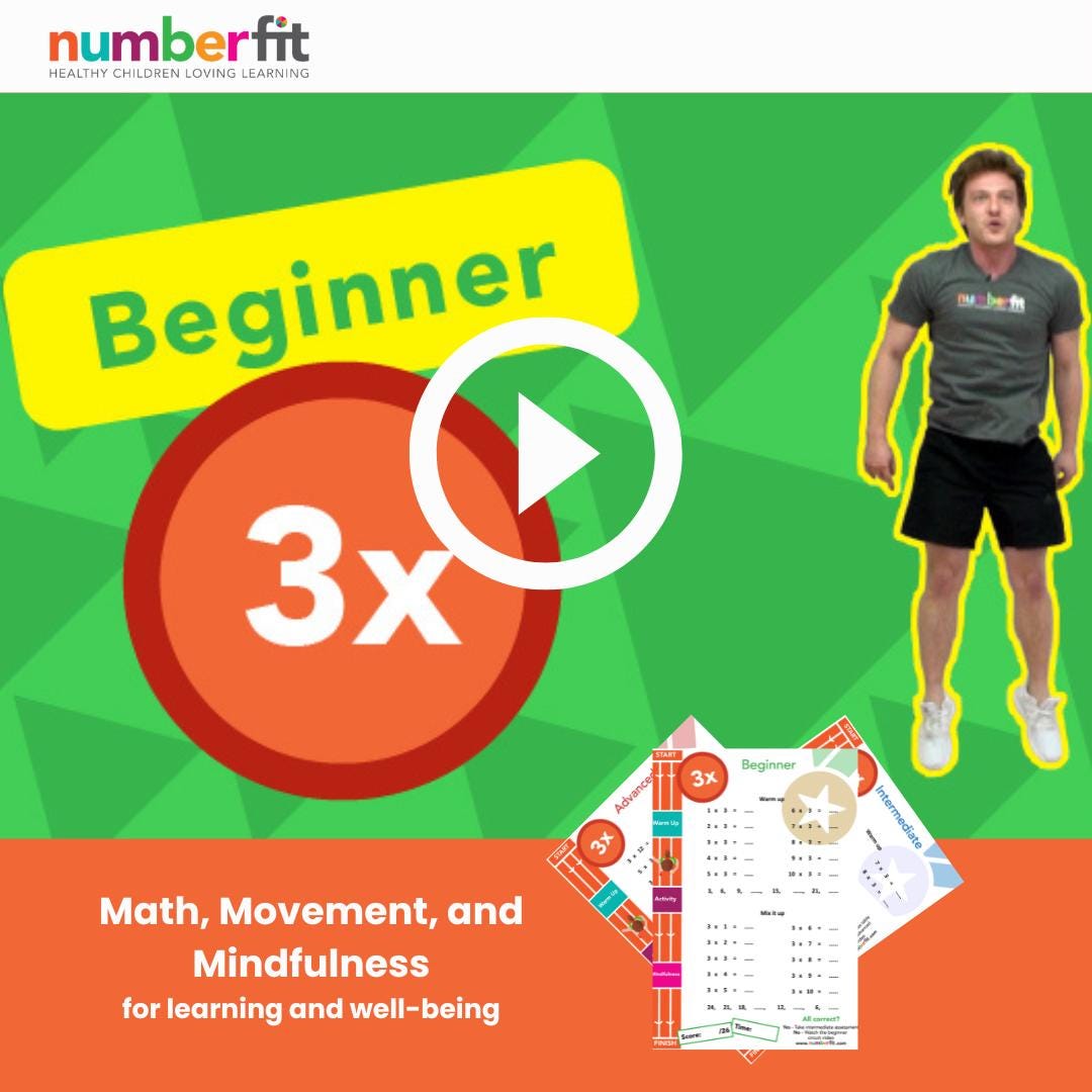 Multiplication Facts Worksheets and Video 3x Times Table Challenge - Etsy