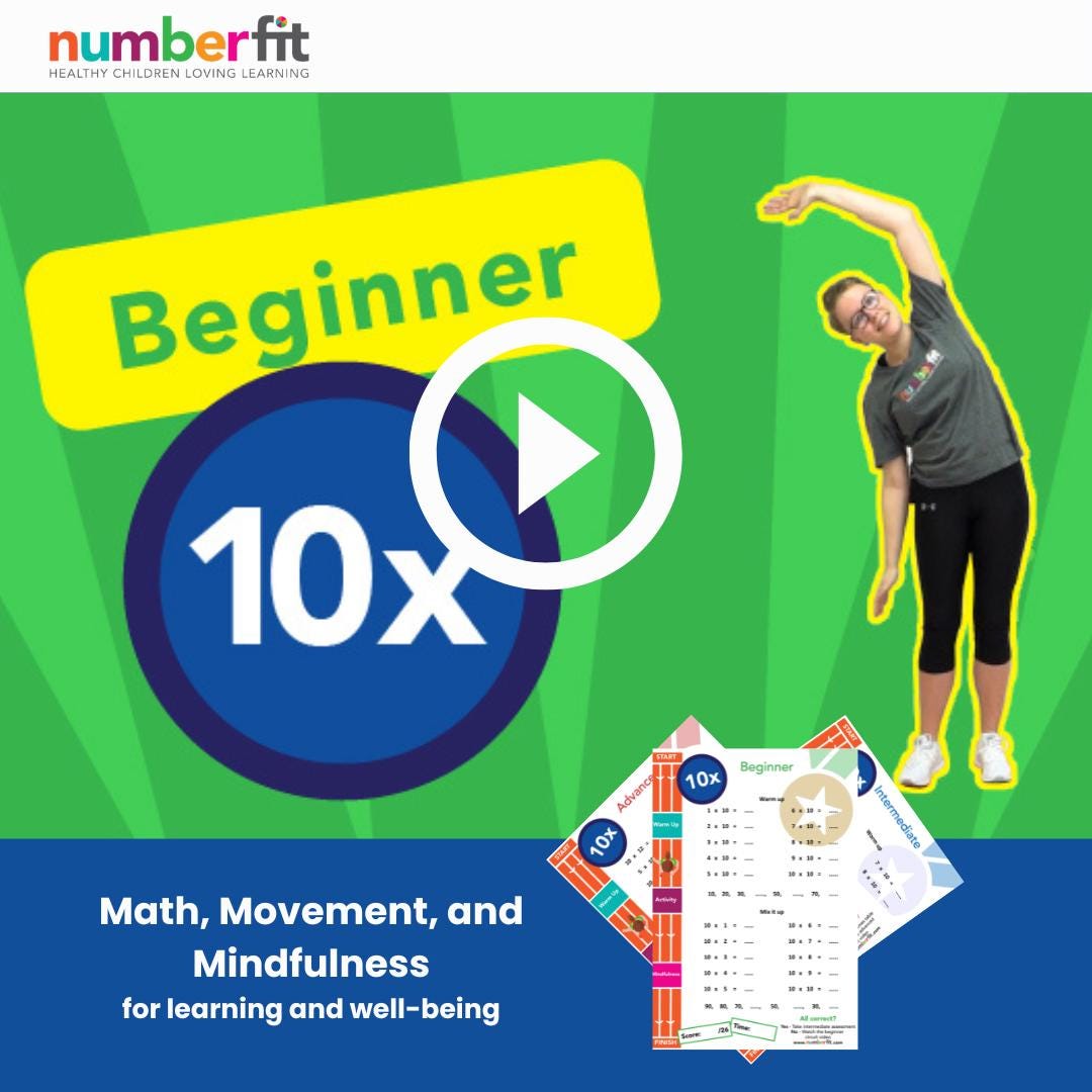 Multiplication Facts Worksheets and Video 10x Times Table Challenge - Etsy