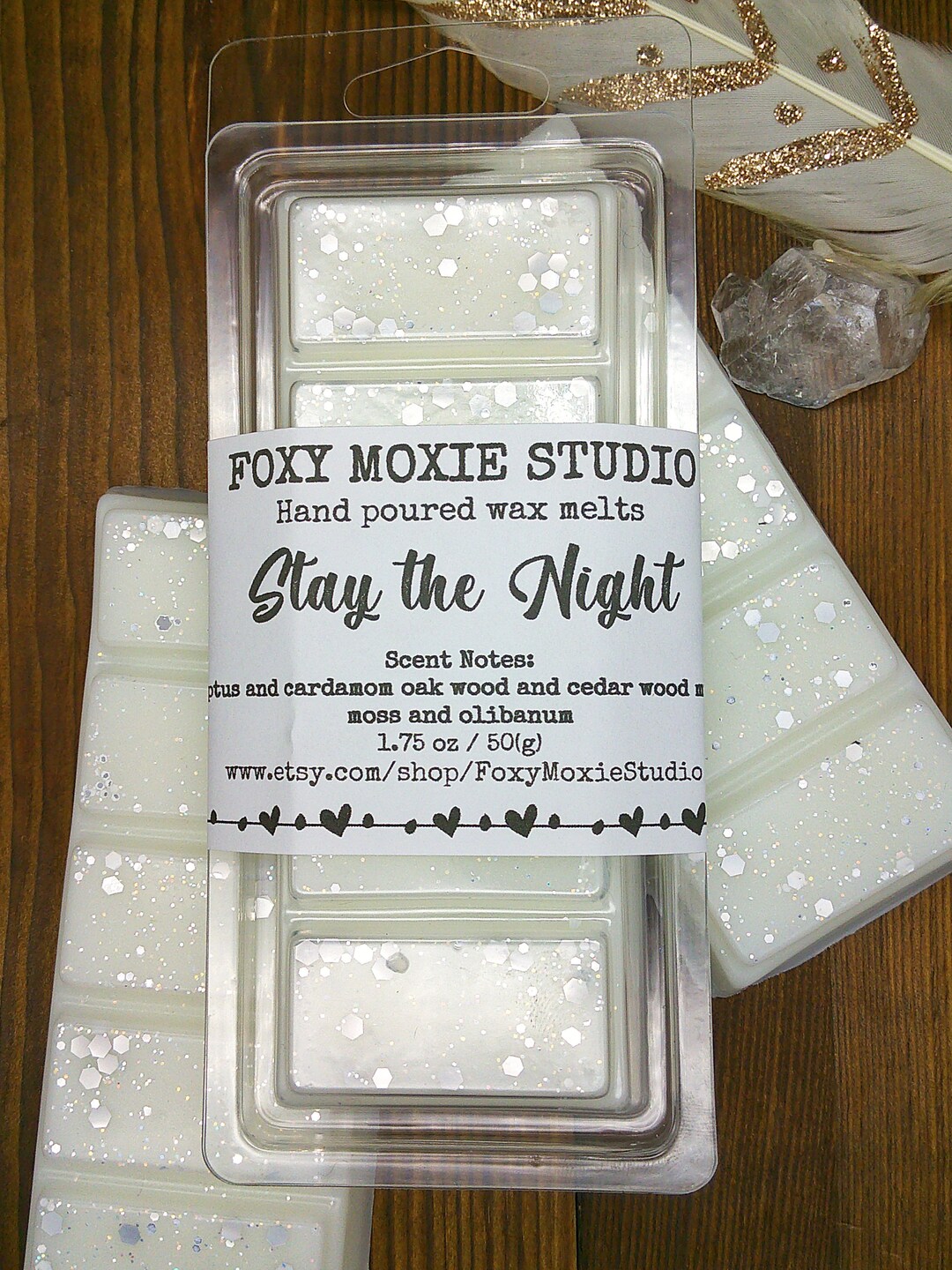 Stay the Night Sparkly Snap Bar Wax Melts Bridal Gift, Bridal Shower ...