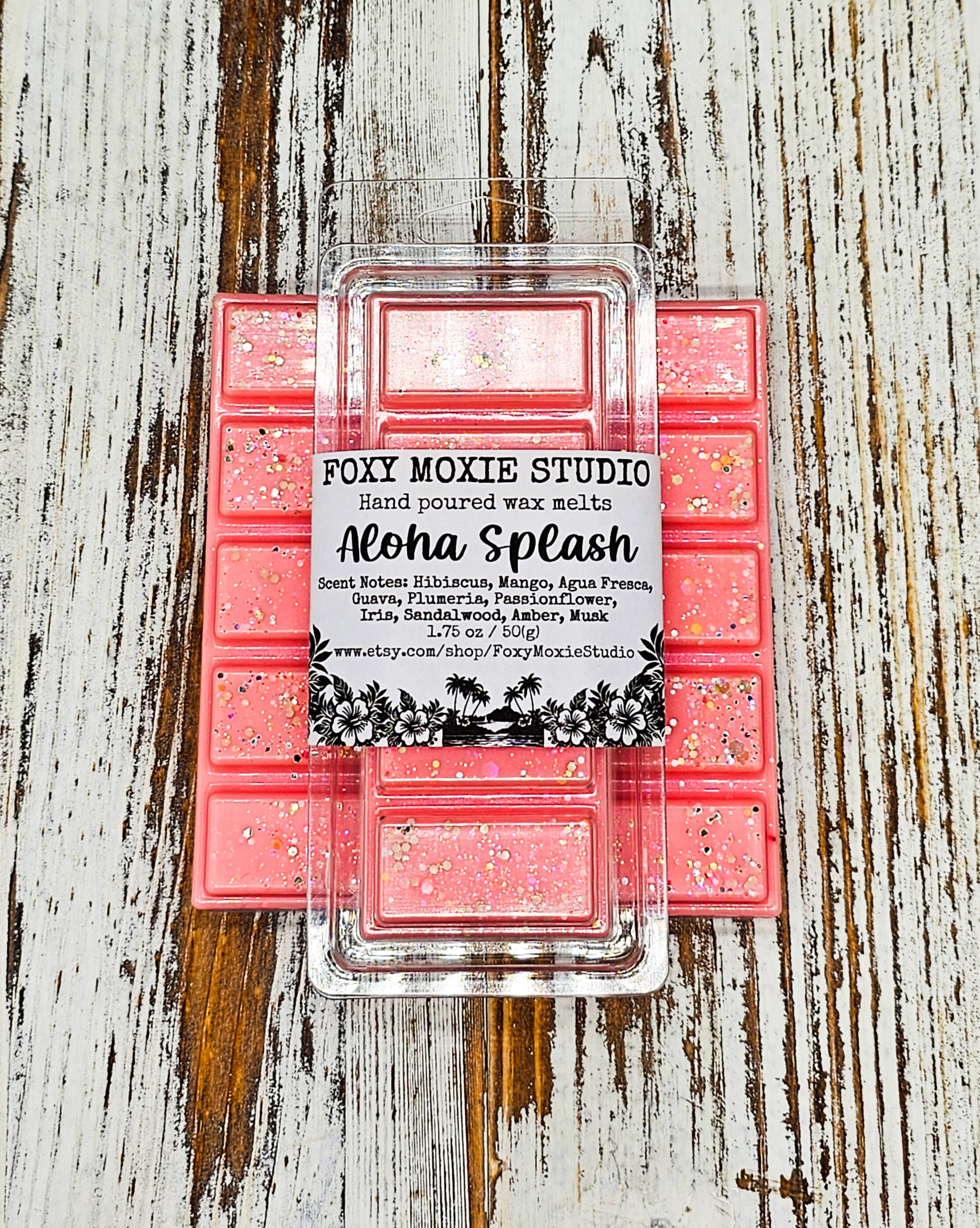 Aloha Splash Tropical Summer Sparkly Snap Bar Wax Melts, Birthday Gift ...