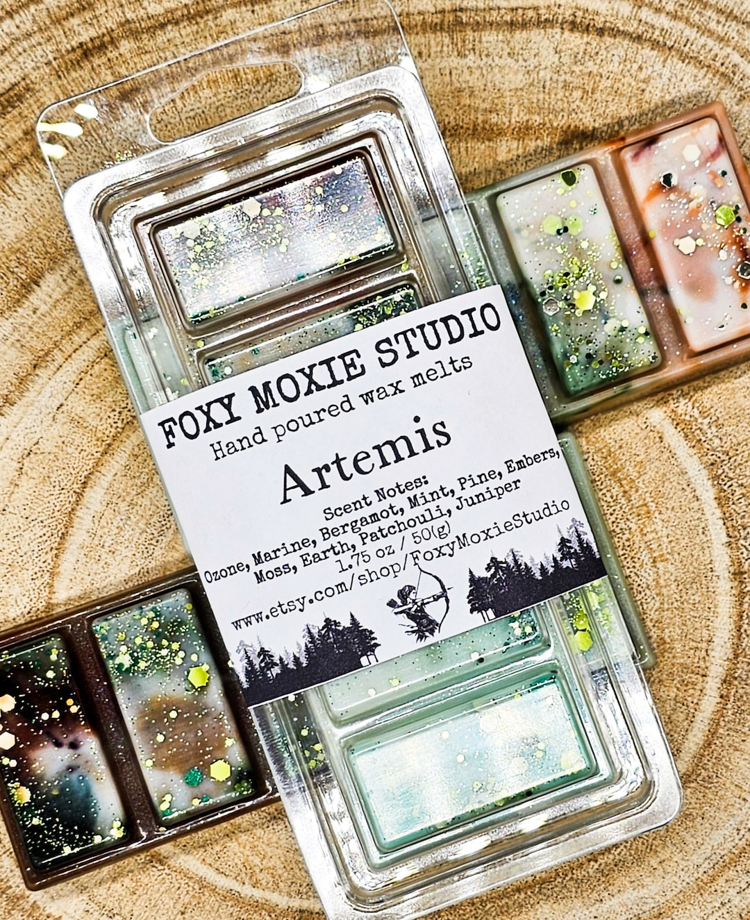 Artemis Goddess of the Hunt Snap Bar Wax Melts Snap Bar, Rainy Woodland Scent, Birthday Gifts ...
