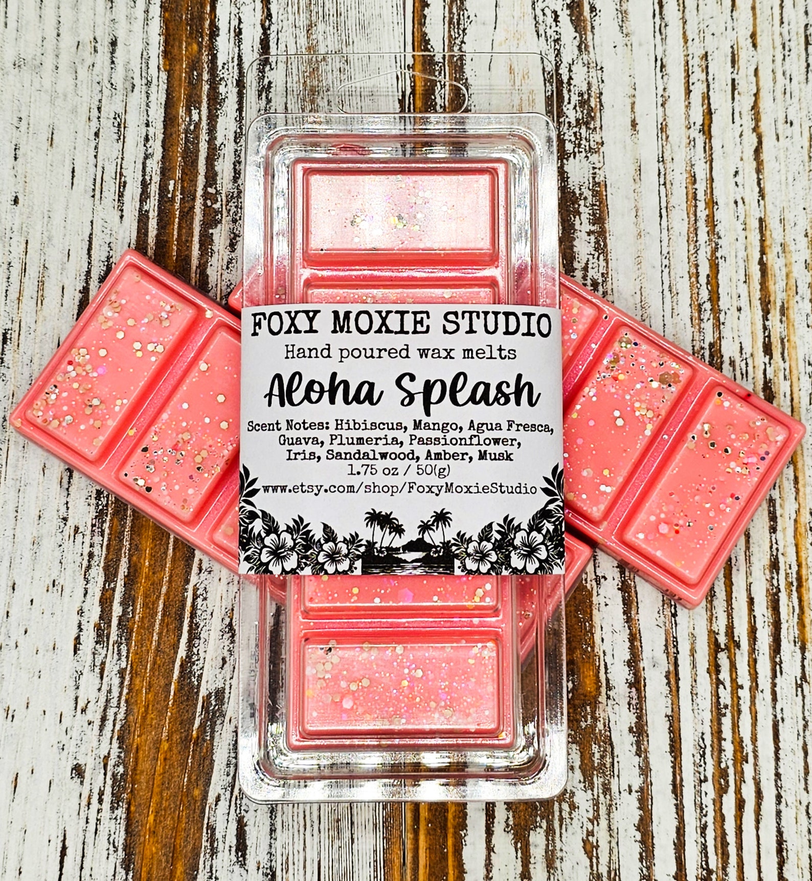 Aloha Splash Tropical Summer Sparkly Snap Bar Wax Melts, Birthday Gift ...