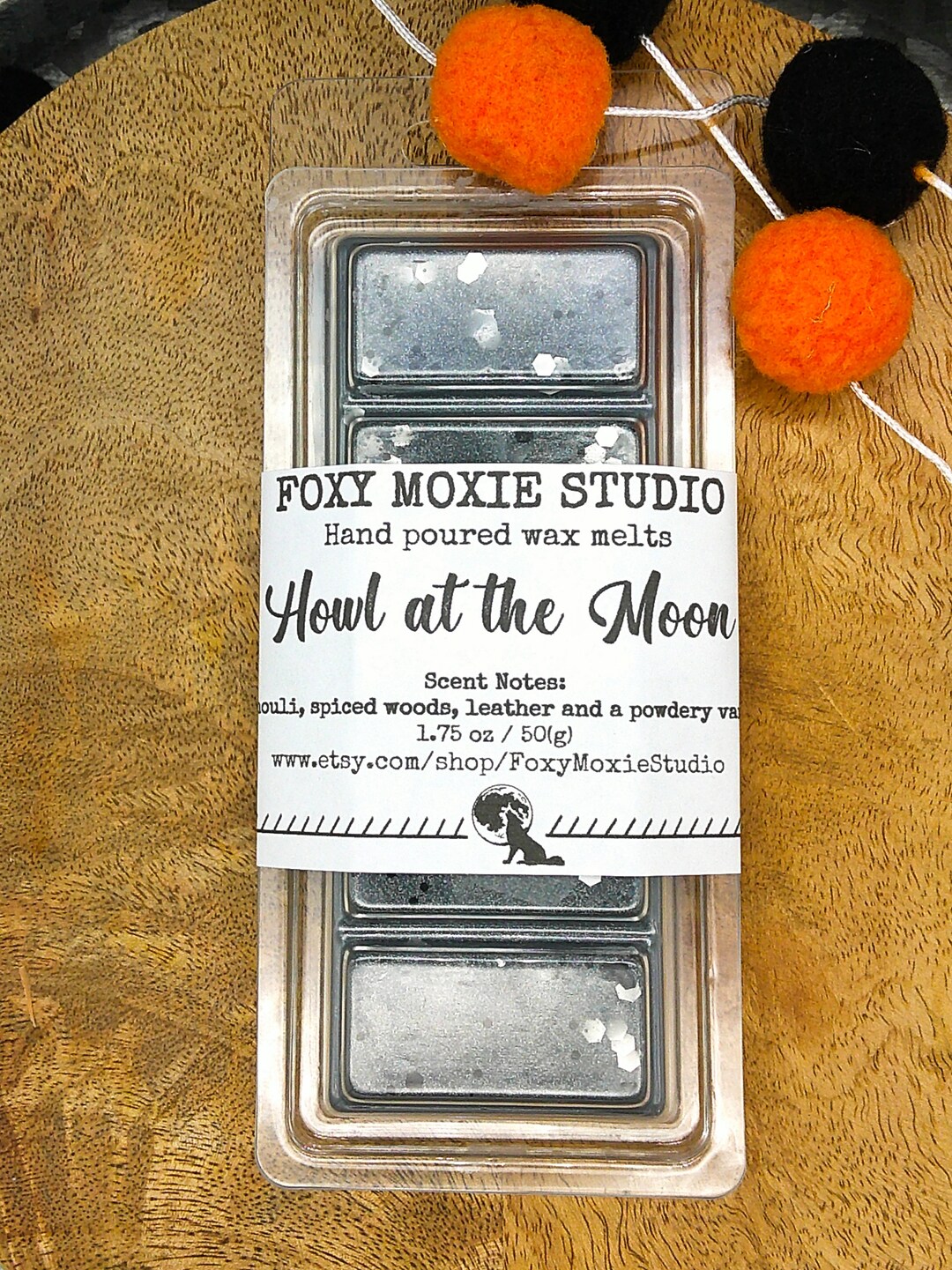Howl at the Moon Werewolf Spooky Halloween Snap Bar Wax Melt Soy Hand ...