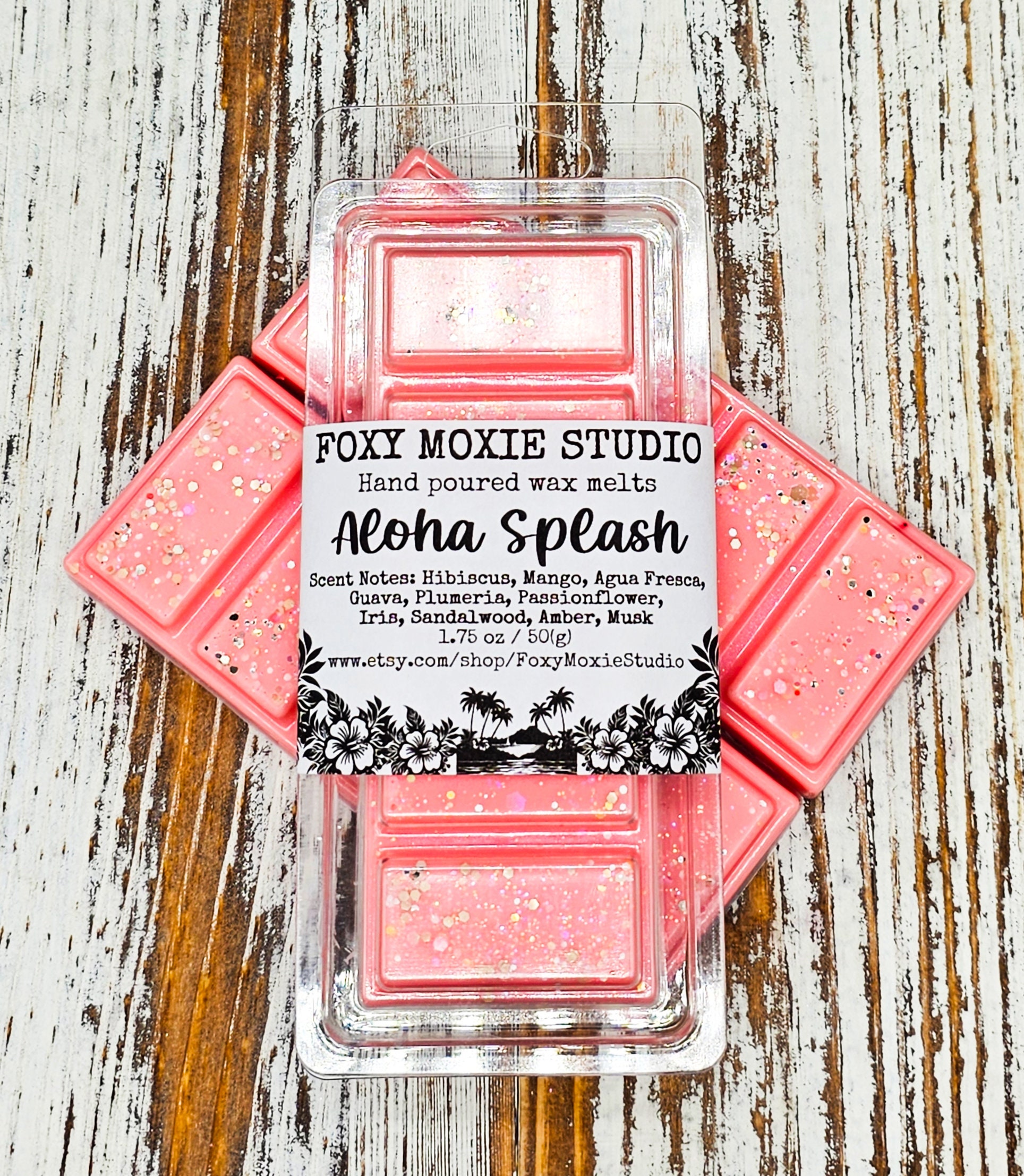 Aloha Splash Tropical Summer Sparkly Snap Bar Wax Melts, Birthday Gift ...