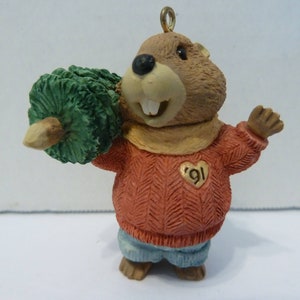 Vintage Hallmark Ornament, 'yule Logger - Tender Touches', 1991, Beaver ...