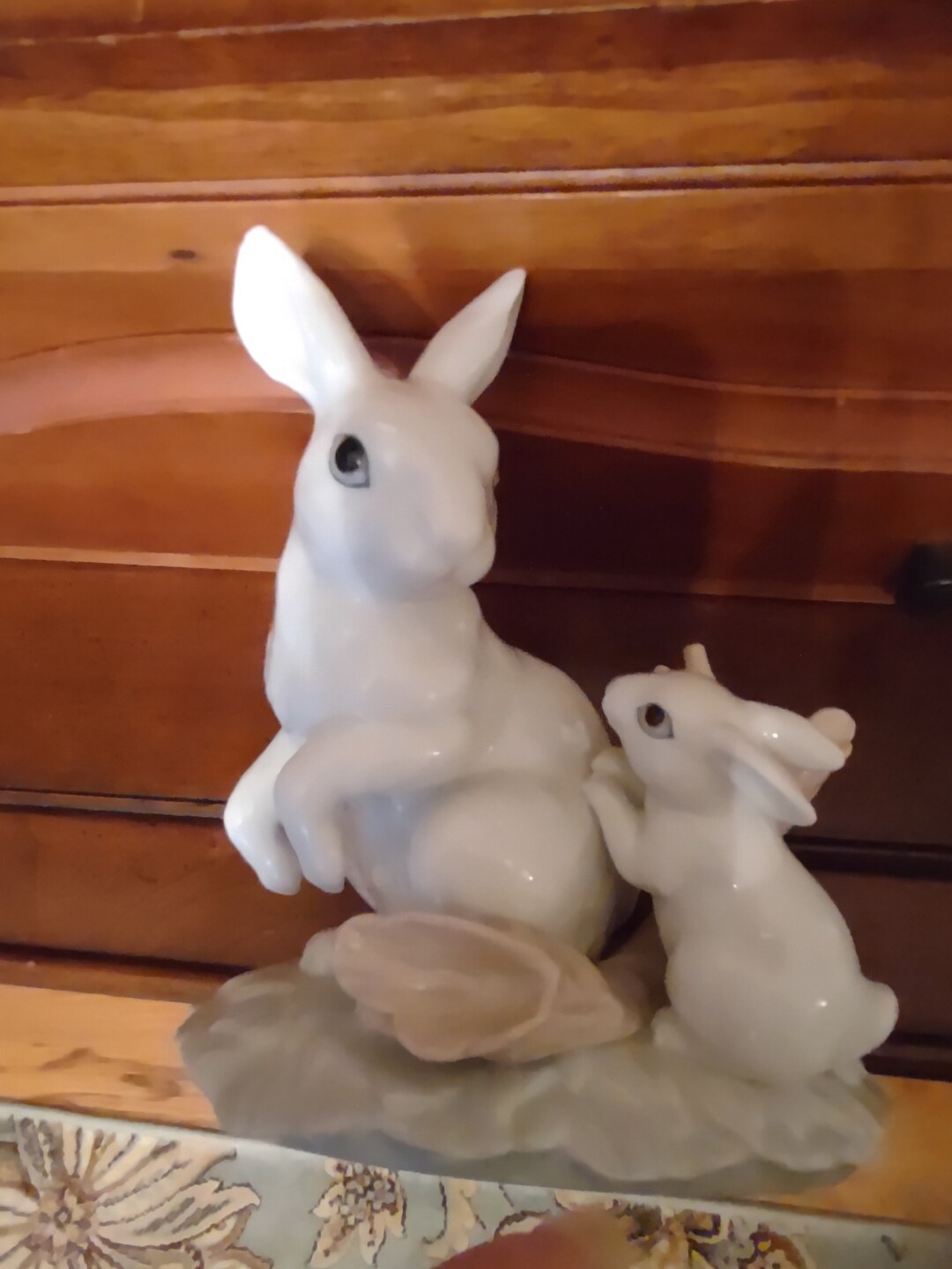 Vintage Rosenthal-netter Porcelain Figurine, "mother and Baby Rabbit ...