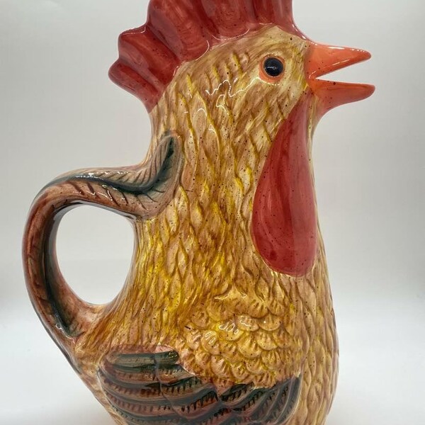 Rooster Pitcher - Etsy