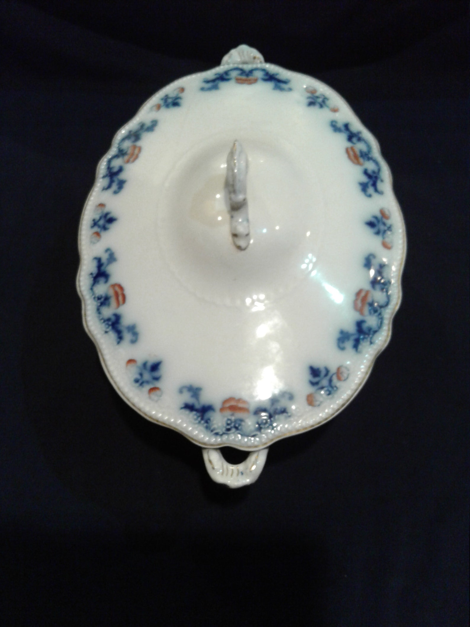 Antique W.H. Grindley China, "flow Blue Countess", Lidded Soup Tureen ...