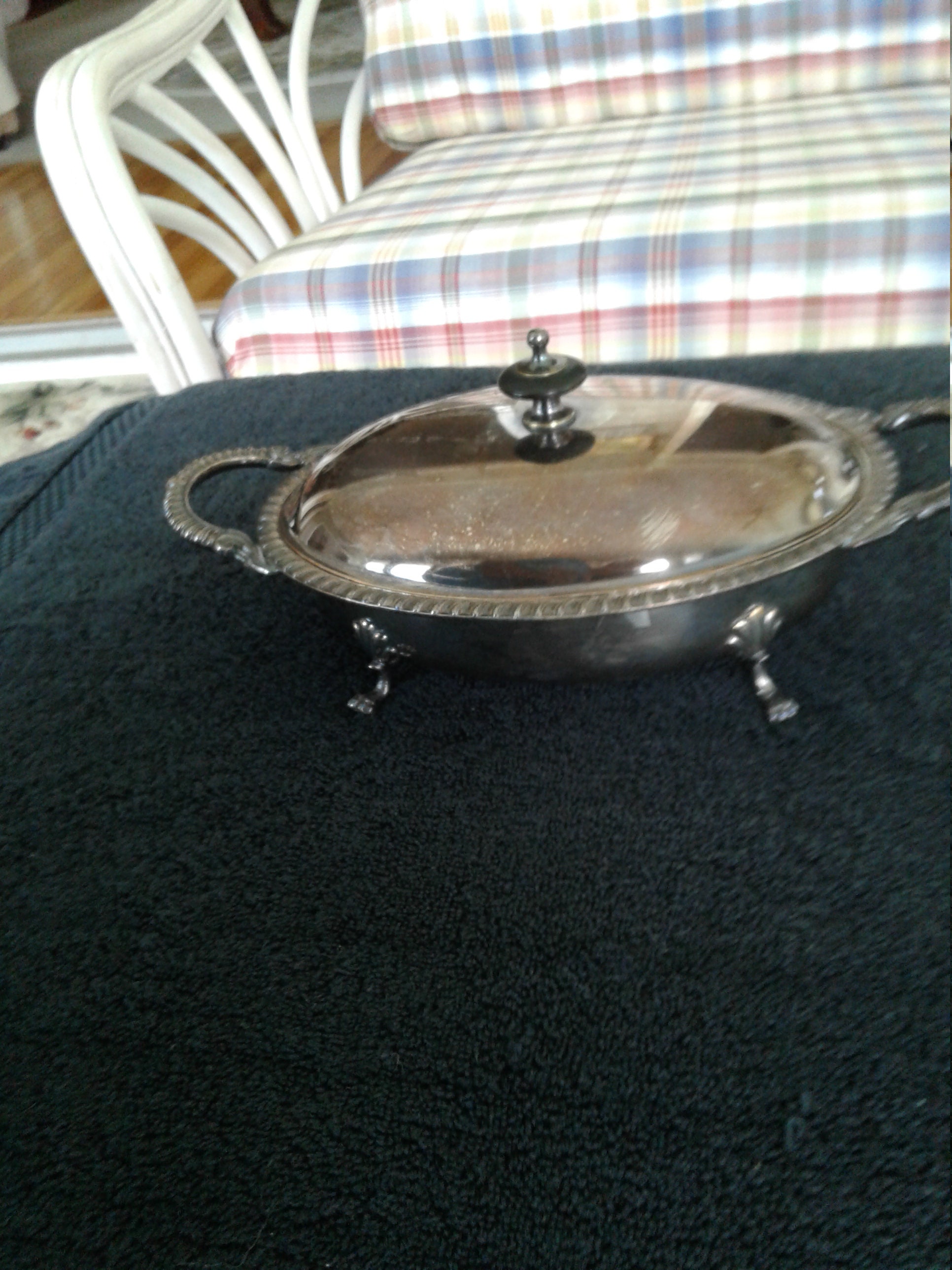 Vintage Crescent Silver Plate Oval Serving Dish Two Handles | Etsy