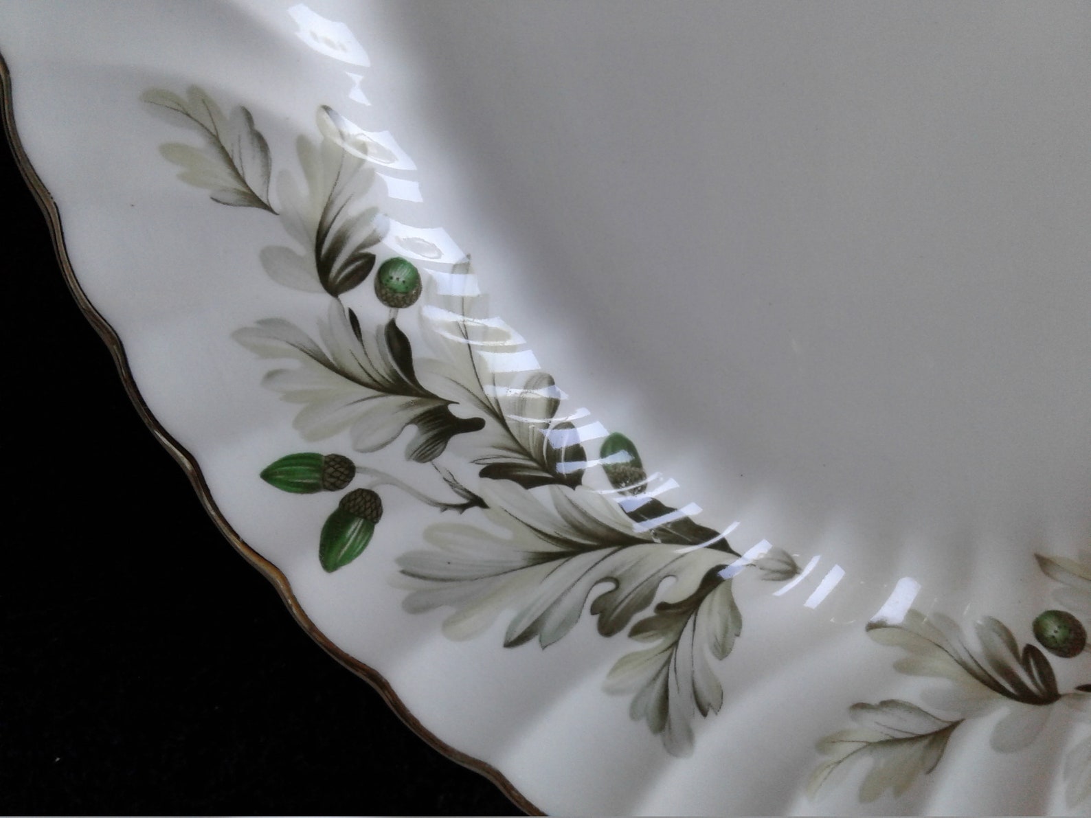 Vintage Johnson Brothers China, 'snow White Regency' Platter, Acorns ...