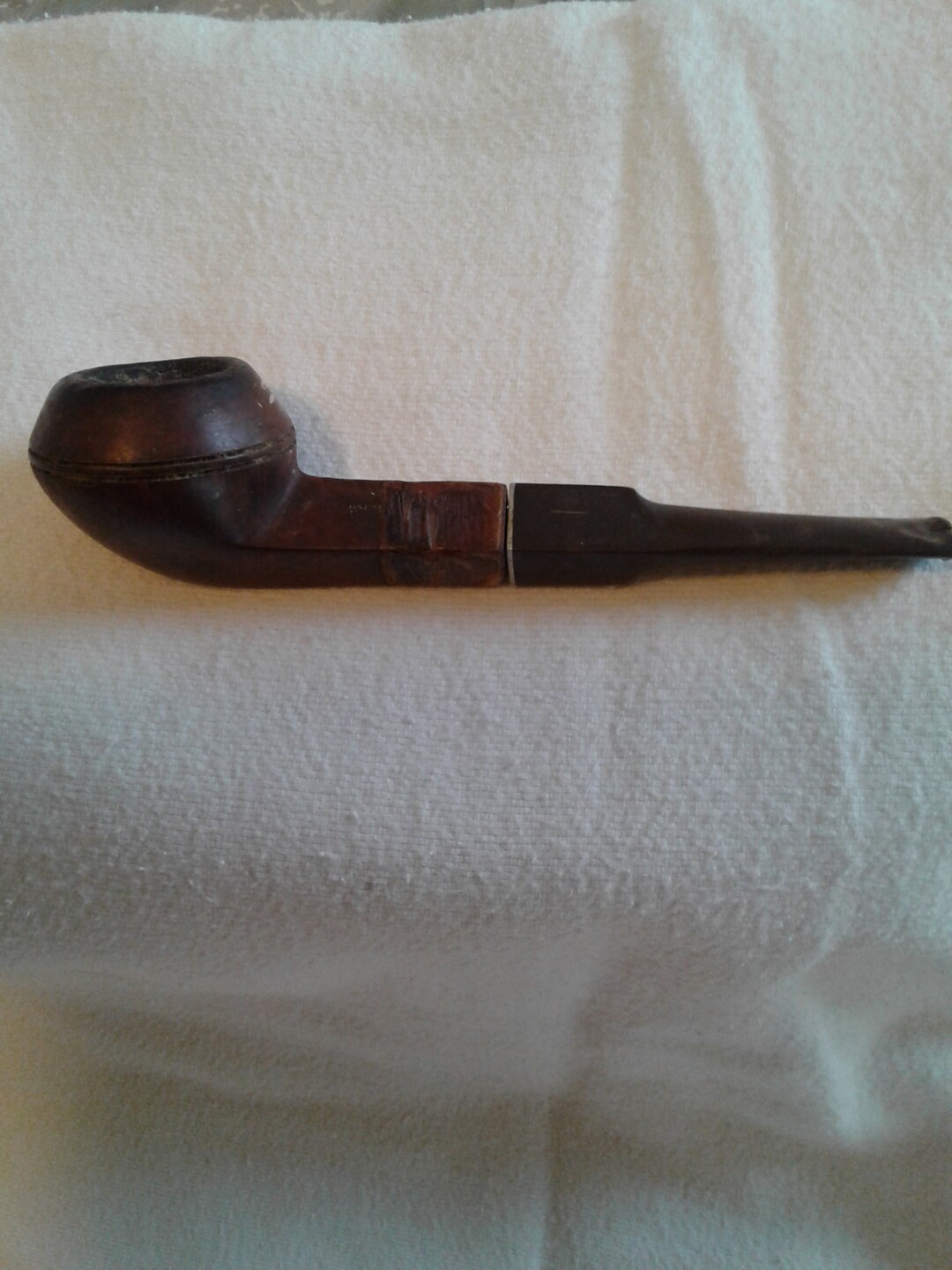 Vintage "algerian Imported Briarwood Pipe," Square Shank, 1960s, 1 3/8" T X 5 1/2" L X 1 3/4" D ...