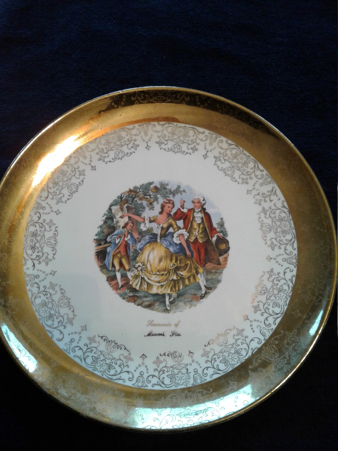 Vintage Sabine China, Crest O Gold, "colonial Couple Godey Print ...