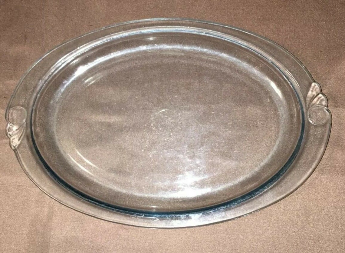 Vintage Pyrex originals Platter Blue Tint 812 - Etsy