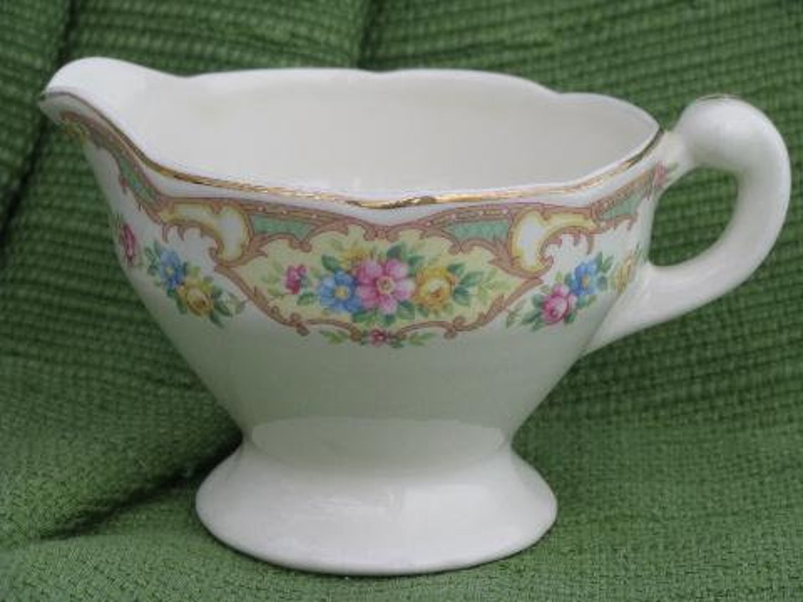 Vintage Mt Clemens China, 'mildred' Pattern, Pastel Florals With Gold ...