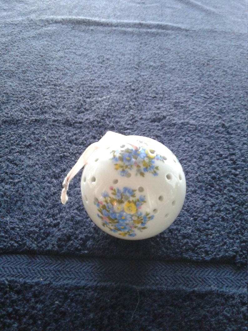Vintage Porcelain Pomander Ball Made in Japan Spring Bouquet | Etsy