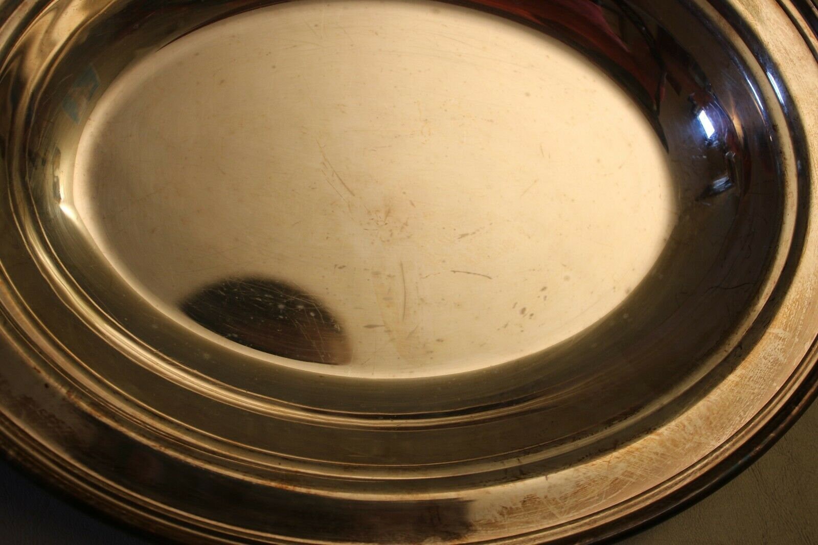 Vintage "gotham Silver on Copper 102" Silverplate, Oval Dish, 11" by 8 ...
