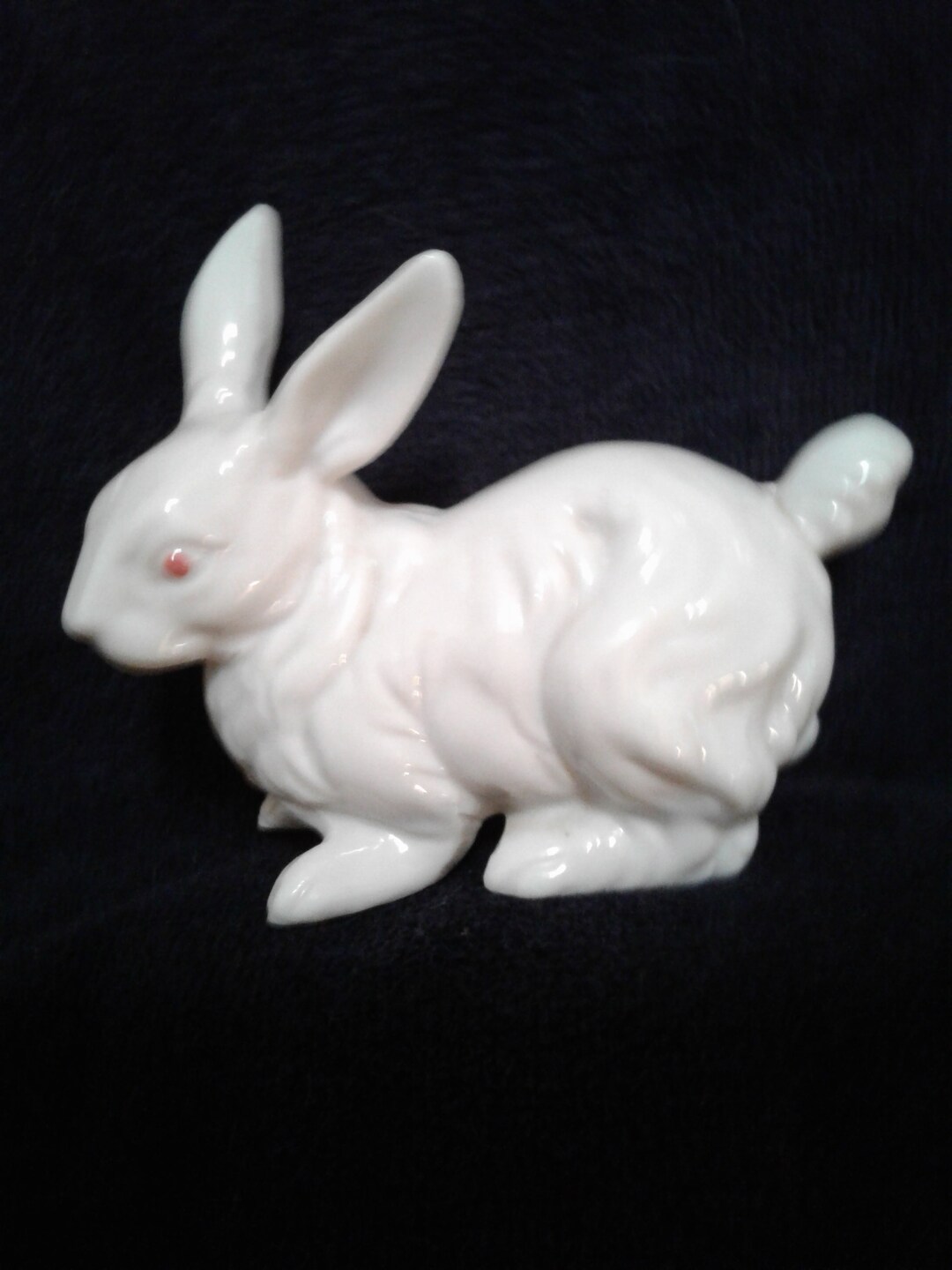 Vintage Ceramic Rabbit, Lefton, Made in Japan, White With Pink Eyes ...