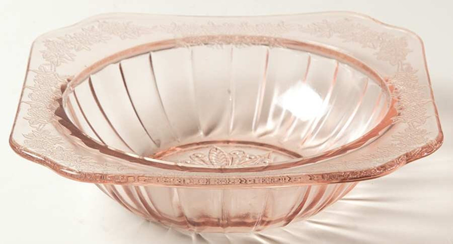 Vintage Jeannette Glass Pink "adam", Depression Glass, 10 Pieces, 7 ...