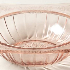 Vintage Jeannette Glass Pink "adam", Depression Glass, 10 Pieces, 7 ...