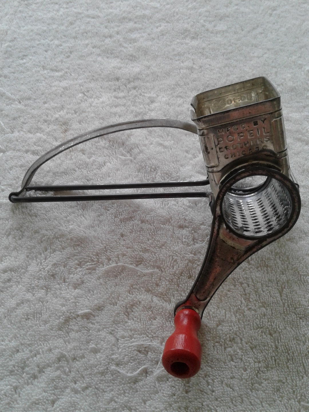 Vintage Metal Grater, Popeil Brothers Chicago, "giant Auto Grater ...