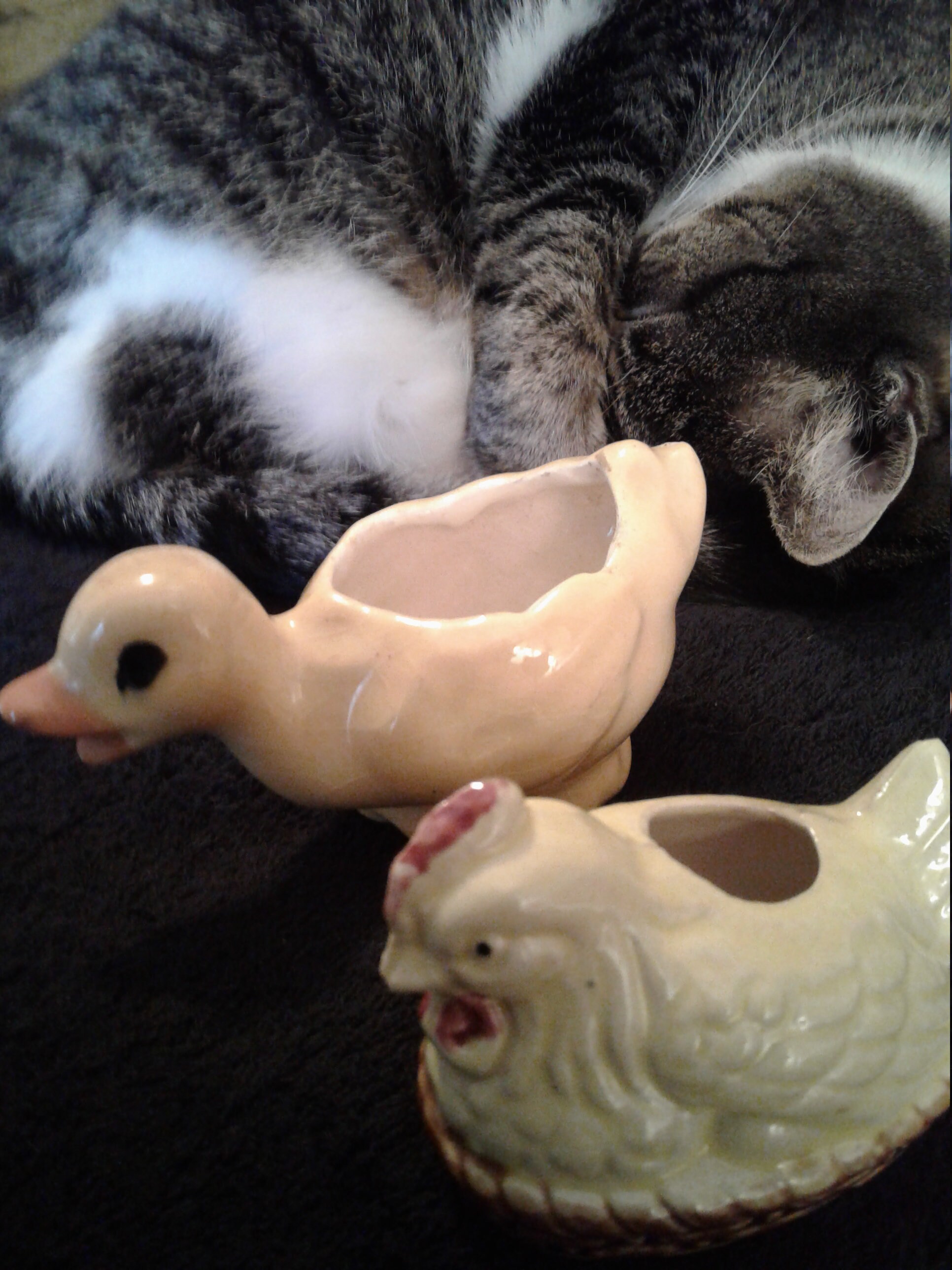 Vintage Ceramic Mini Planters yellow Baby Duck - Etsy