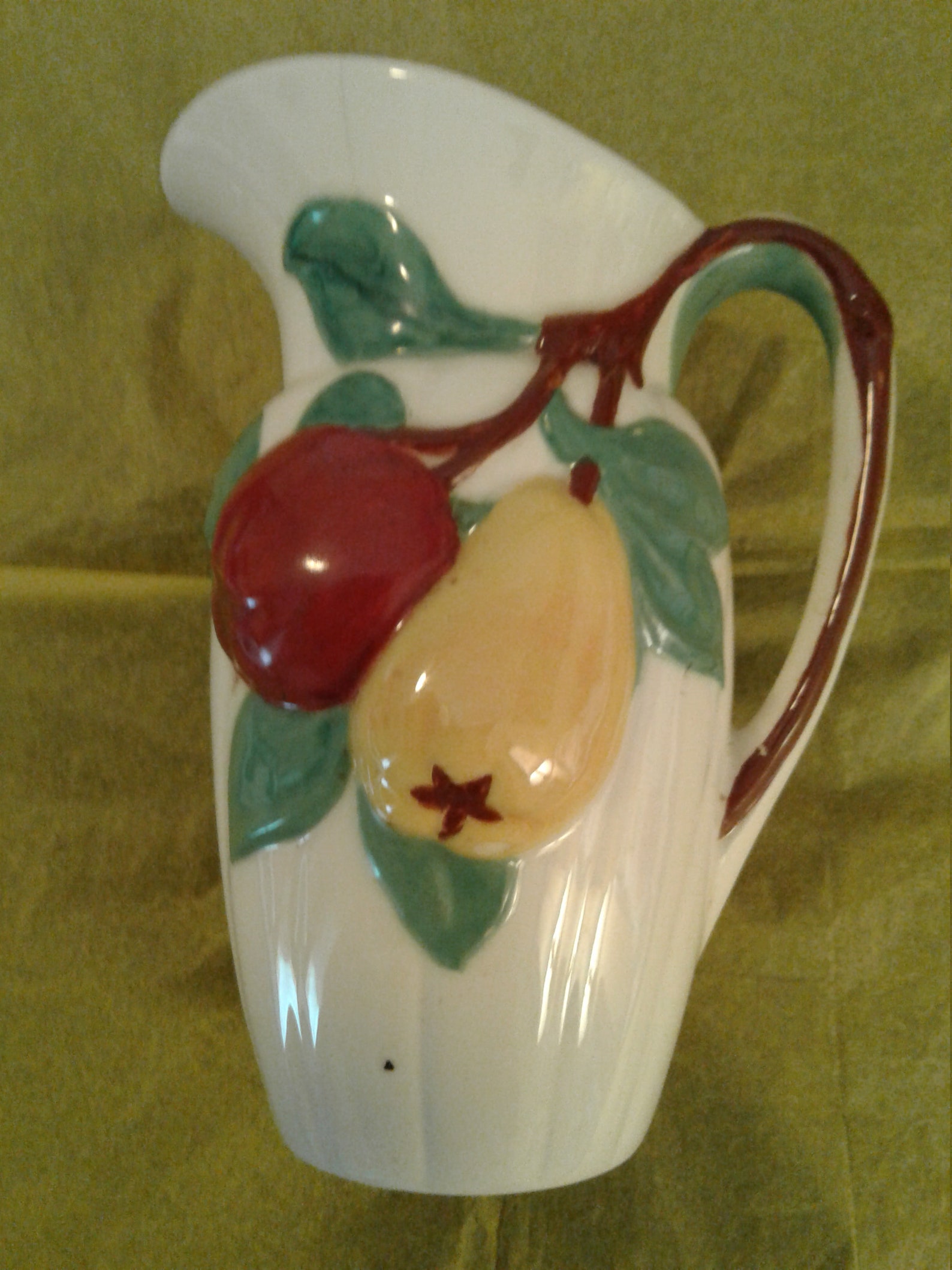 Vintage Holland Mold Ceramic Pitcher Dated 1963 Apple and | Etsy