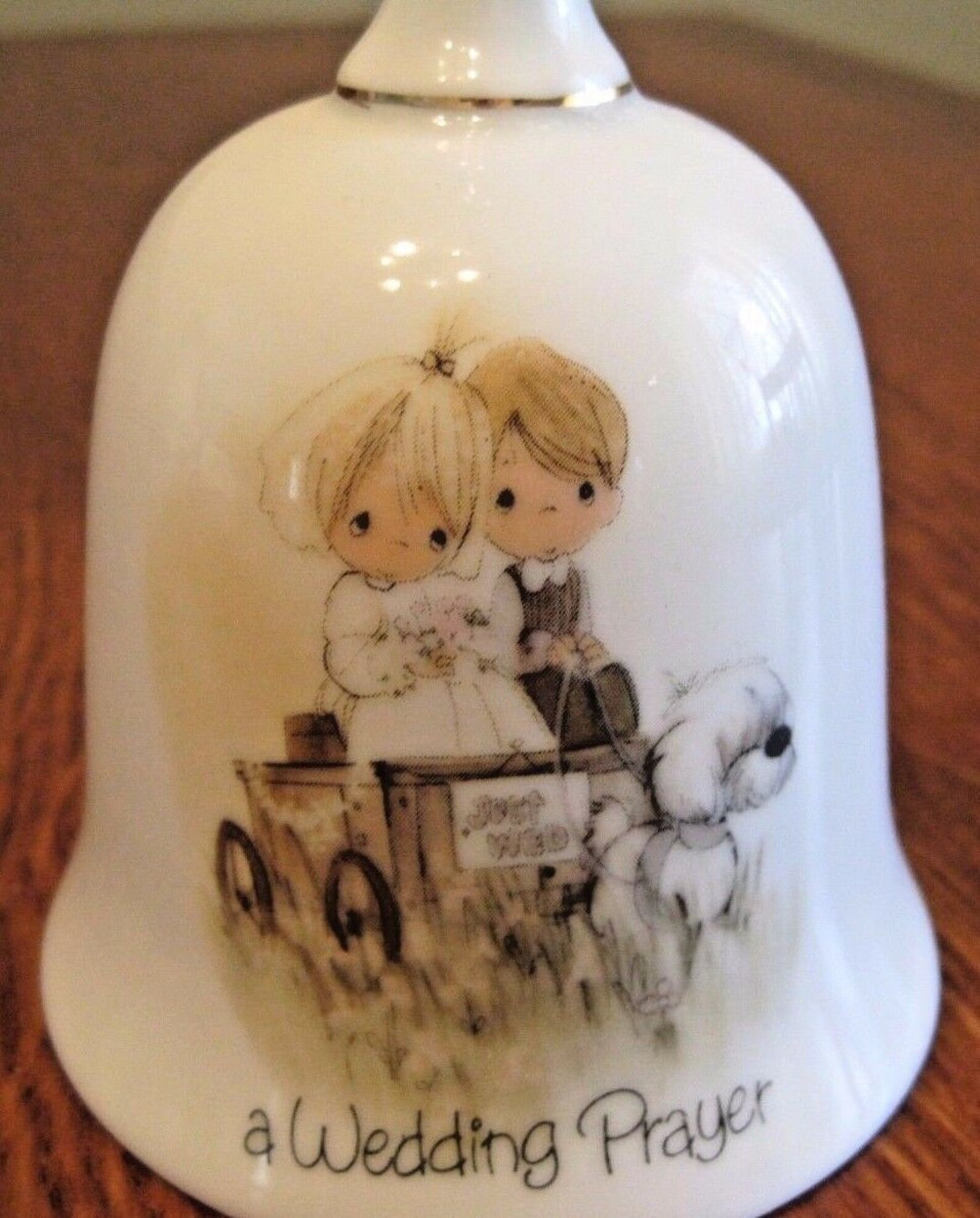 Vintage ENESCO Precious Moments Wedding Prayer Bell Made in | Etsy