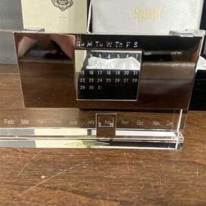 Vintage Shannon Godinger Crystal "perpetual Calendar", Clear 24% Lead ...
